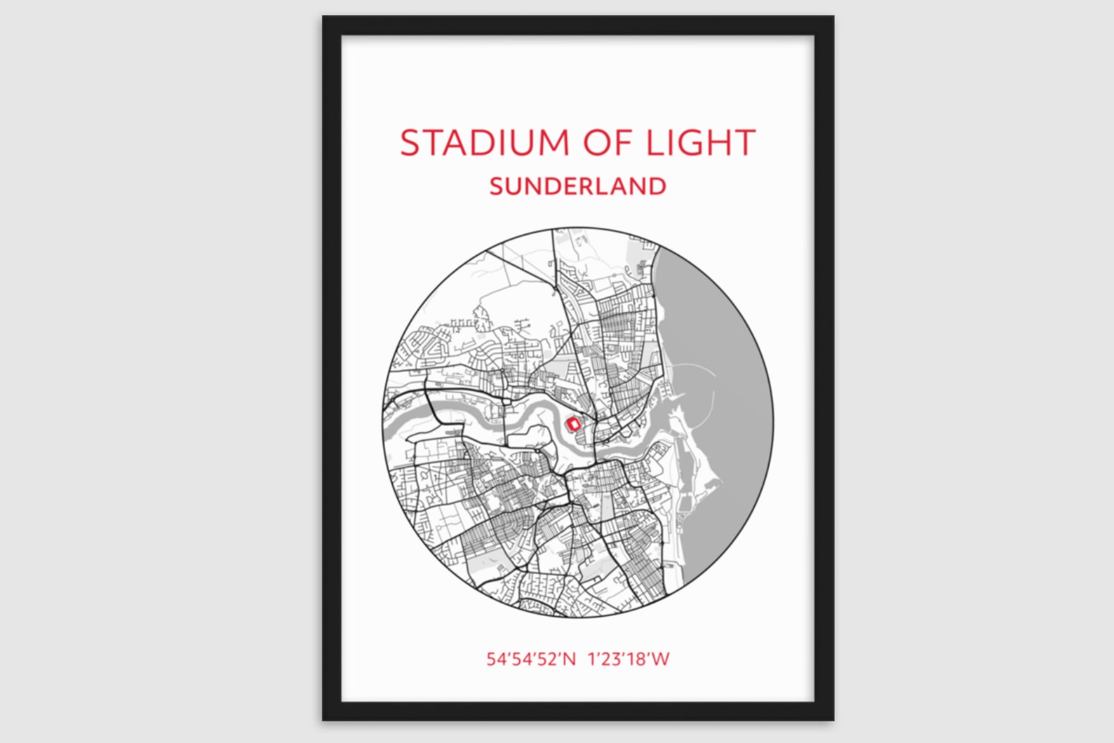 Sunderland Roker Park/stadium of Light Maps - Etsy UK