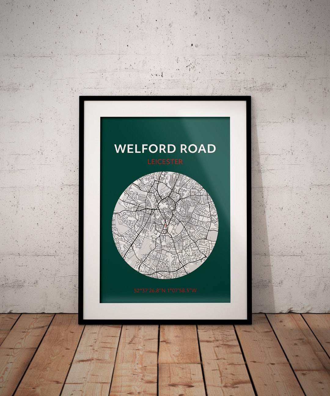 Leicester Tigers Rugby Print: Welford Road Map - Etsy UK