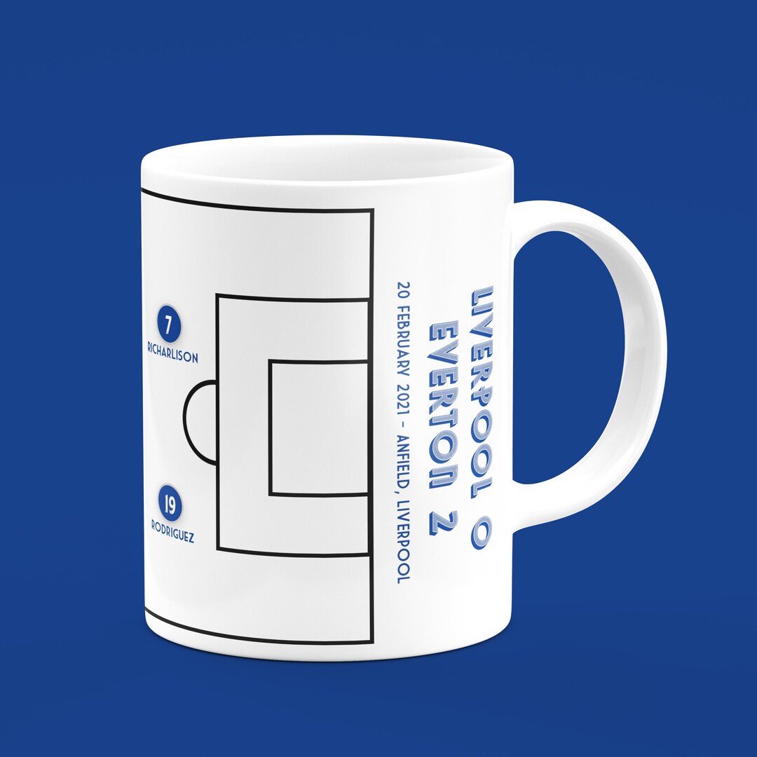 Everton Mug | 2-0 Vs Liverpool (2021) - Etsy UK