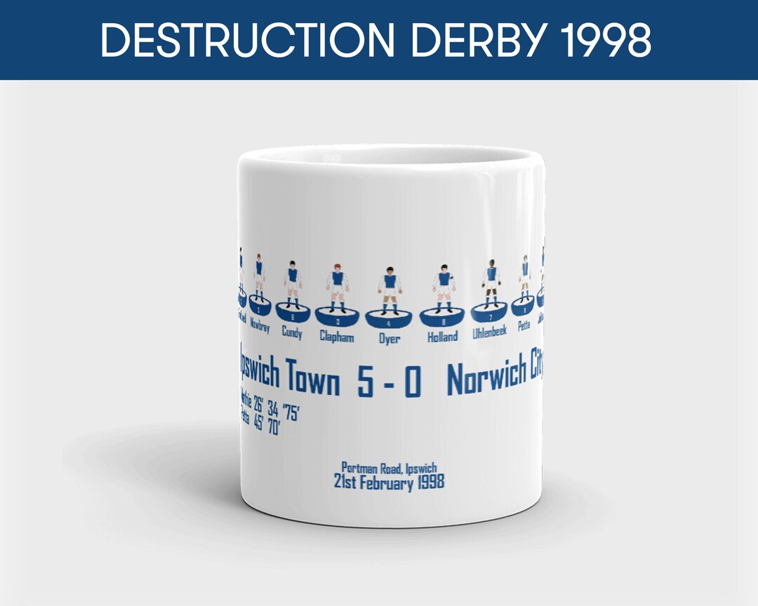 Ipswich Town 1998: Subbuteo Mug - Etsy UK