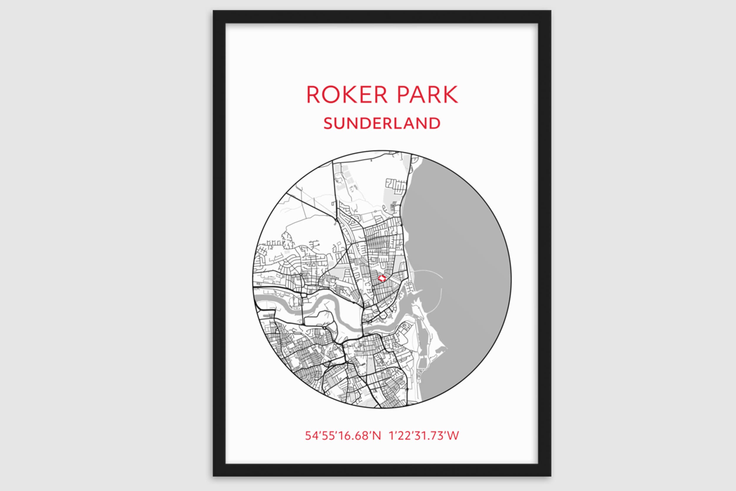 Sunderland Roker Park/stadium of Light Maps - Etsy UK
