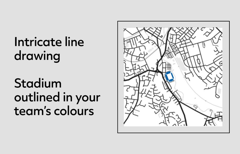 Blackburn Rovers Mug: Ewood Park Map - Etsy
