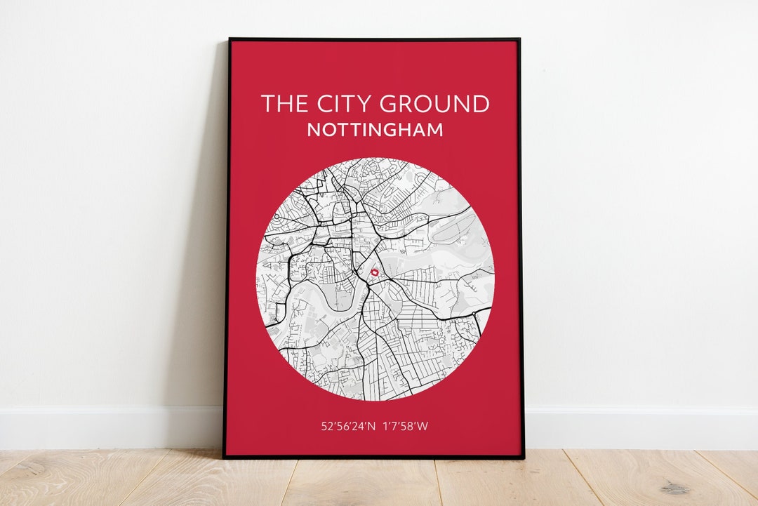 Nottingham Forest Print: City Ground Map - Etsy