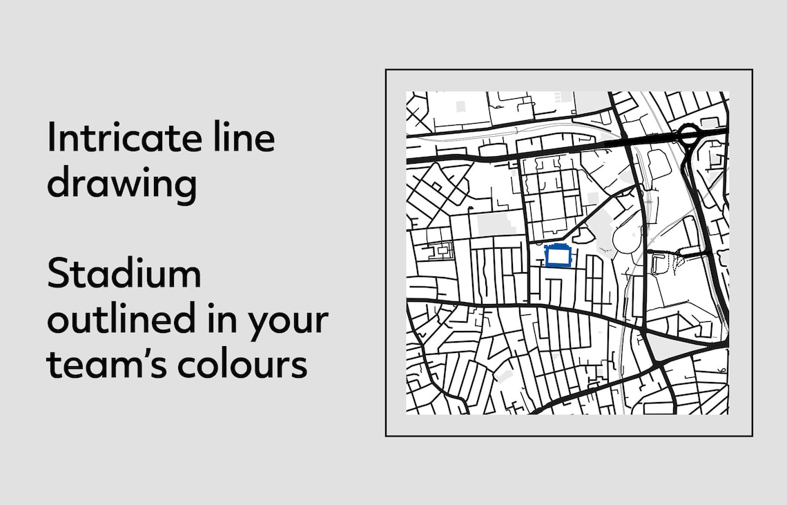 Queens Park Rangers Mug: Loftus Road Map - Etsy