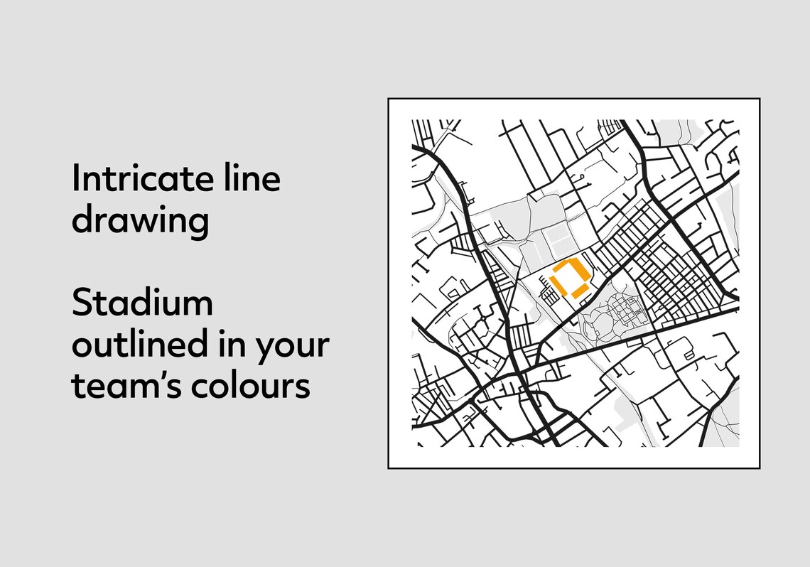 Port Vale Print: Vale Park Map - Etsy UK