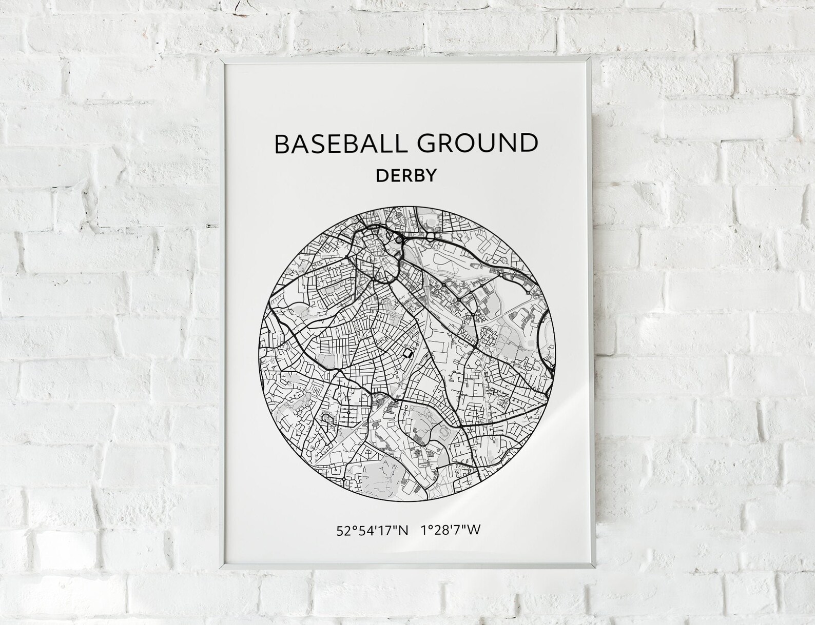 Derby County: Baseball Ground Map Print - Etsy