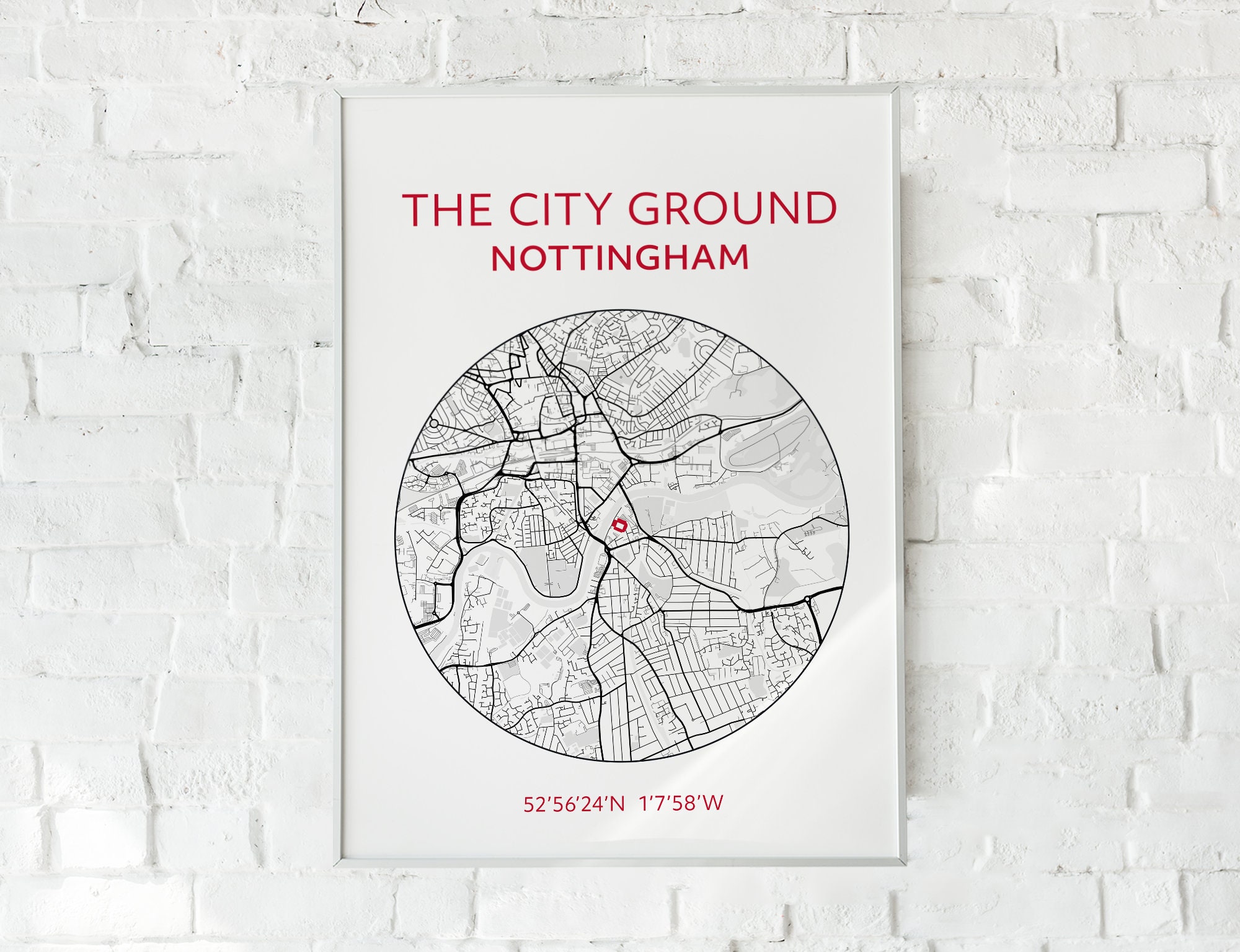 Nottingham Forest Print: City Ground Map - Etsy