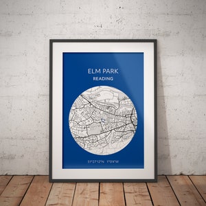 Reading FC: Elm Park Map Print - Etsy