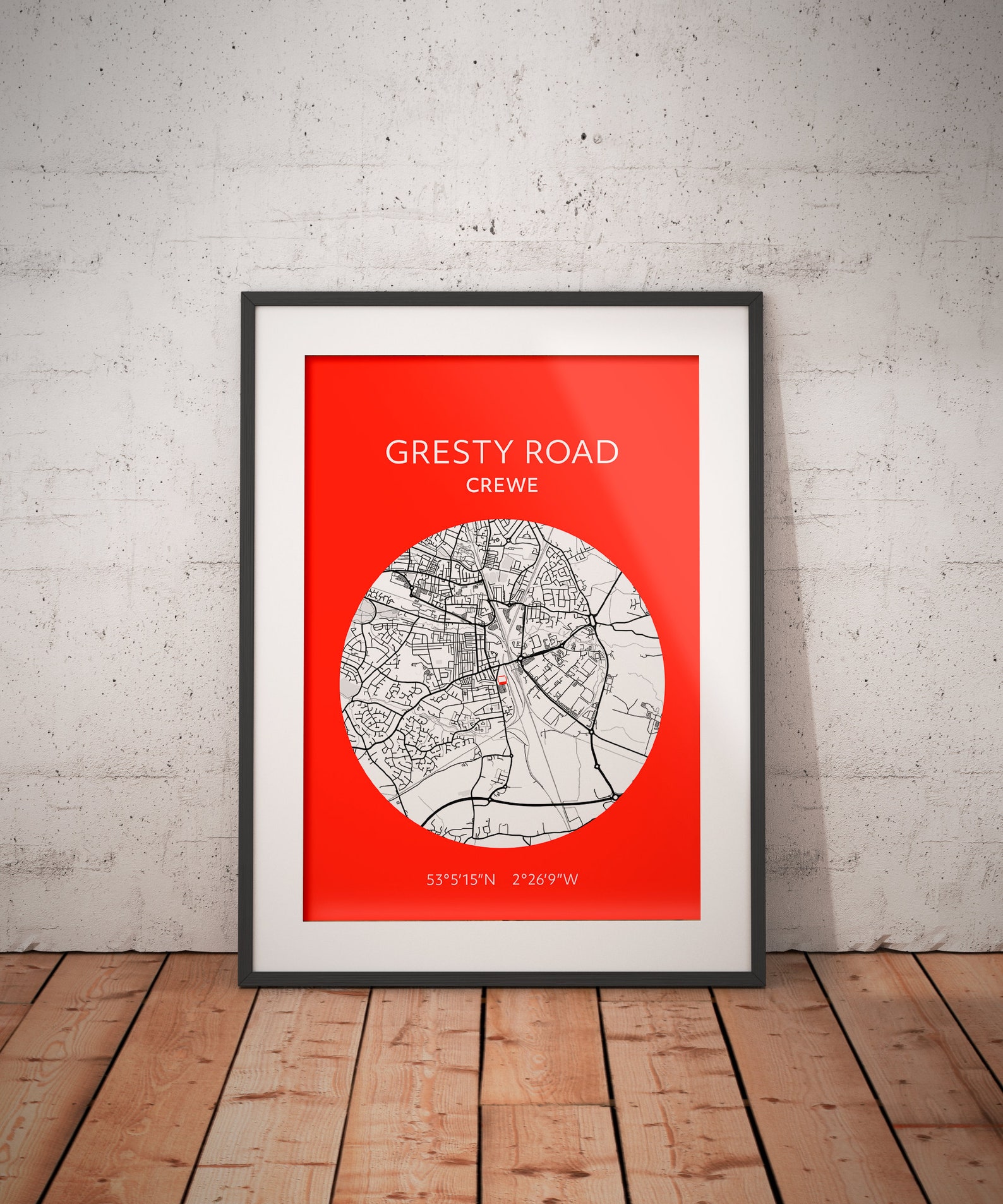 Crewe Alexandra Print: Gresty Road Map | Etsy