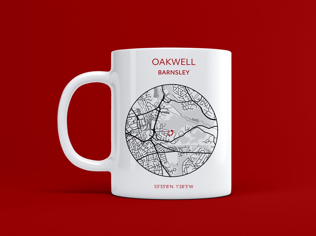 Barnsley Mug: Oakwell Map - Etsy