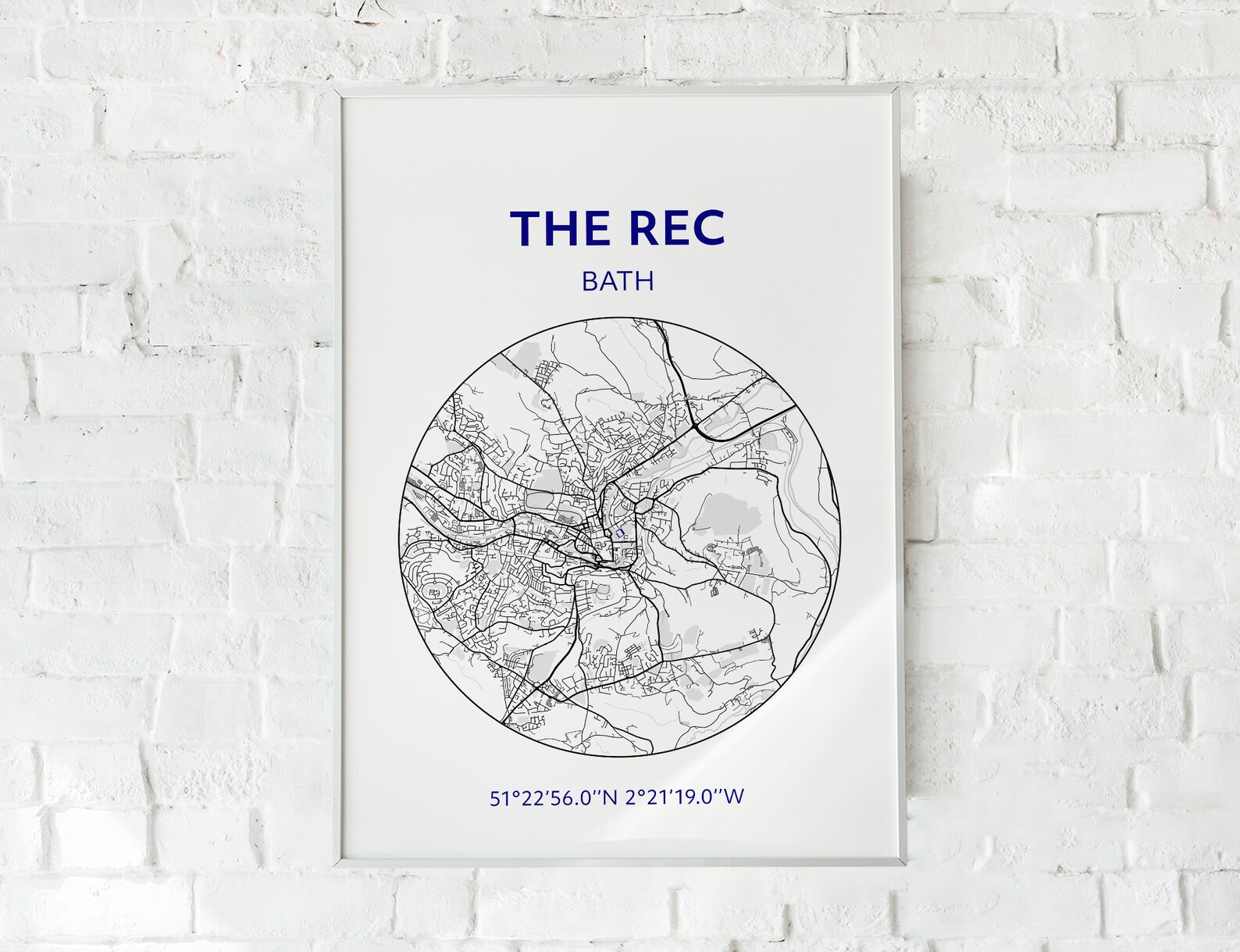 Bath Rugby Print: Recreation Ground Map | Etsy UK