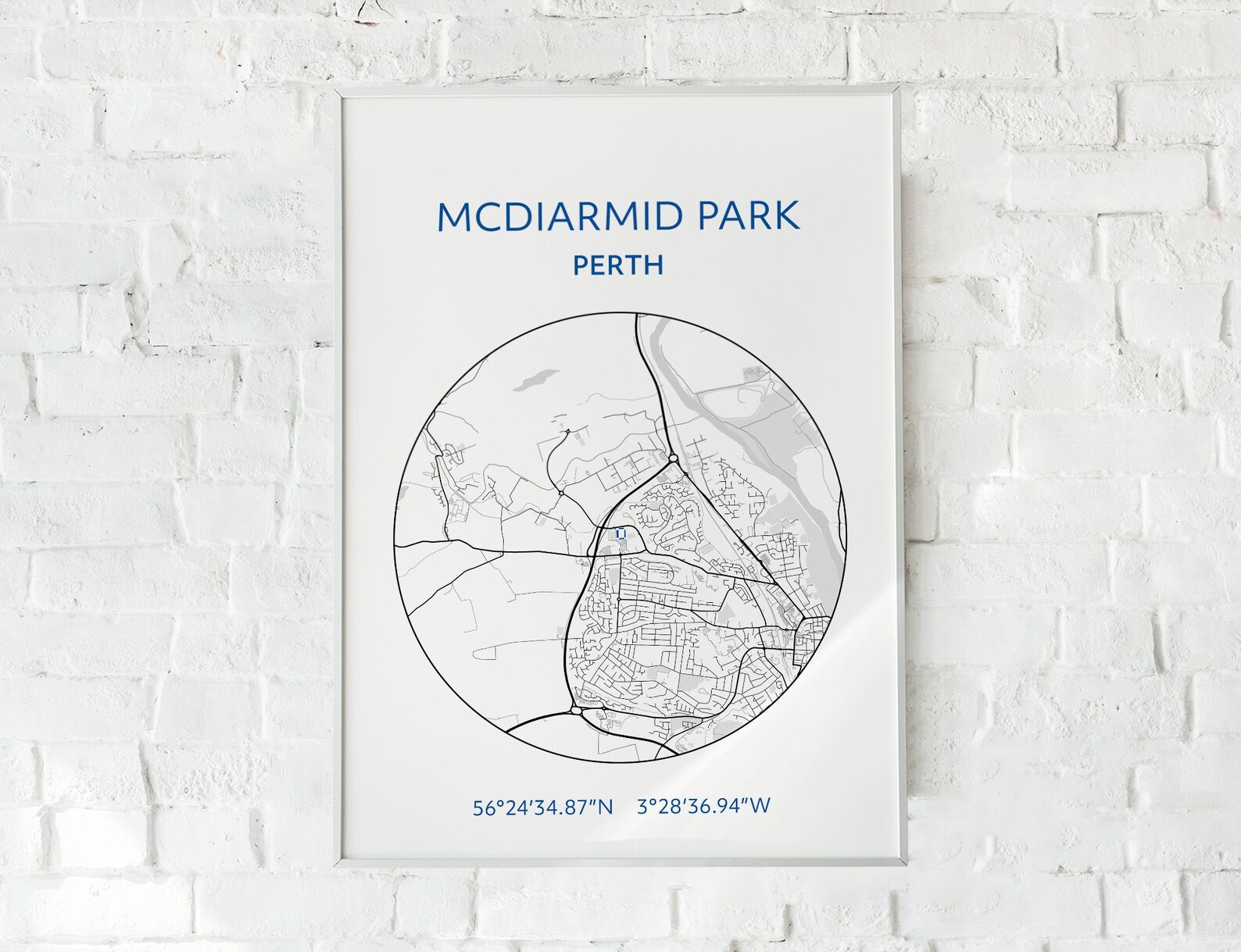 St Johnstone Print: Mcdiarmid Park Map - Etsy