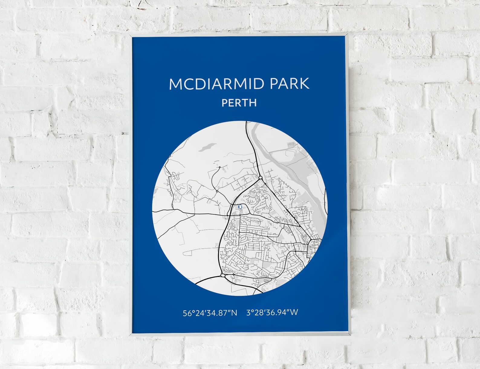 St Johnstone Print: Mcdiarmid Park Map - Etsy