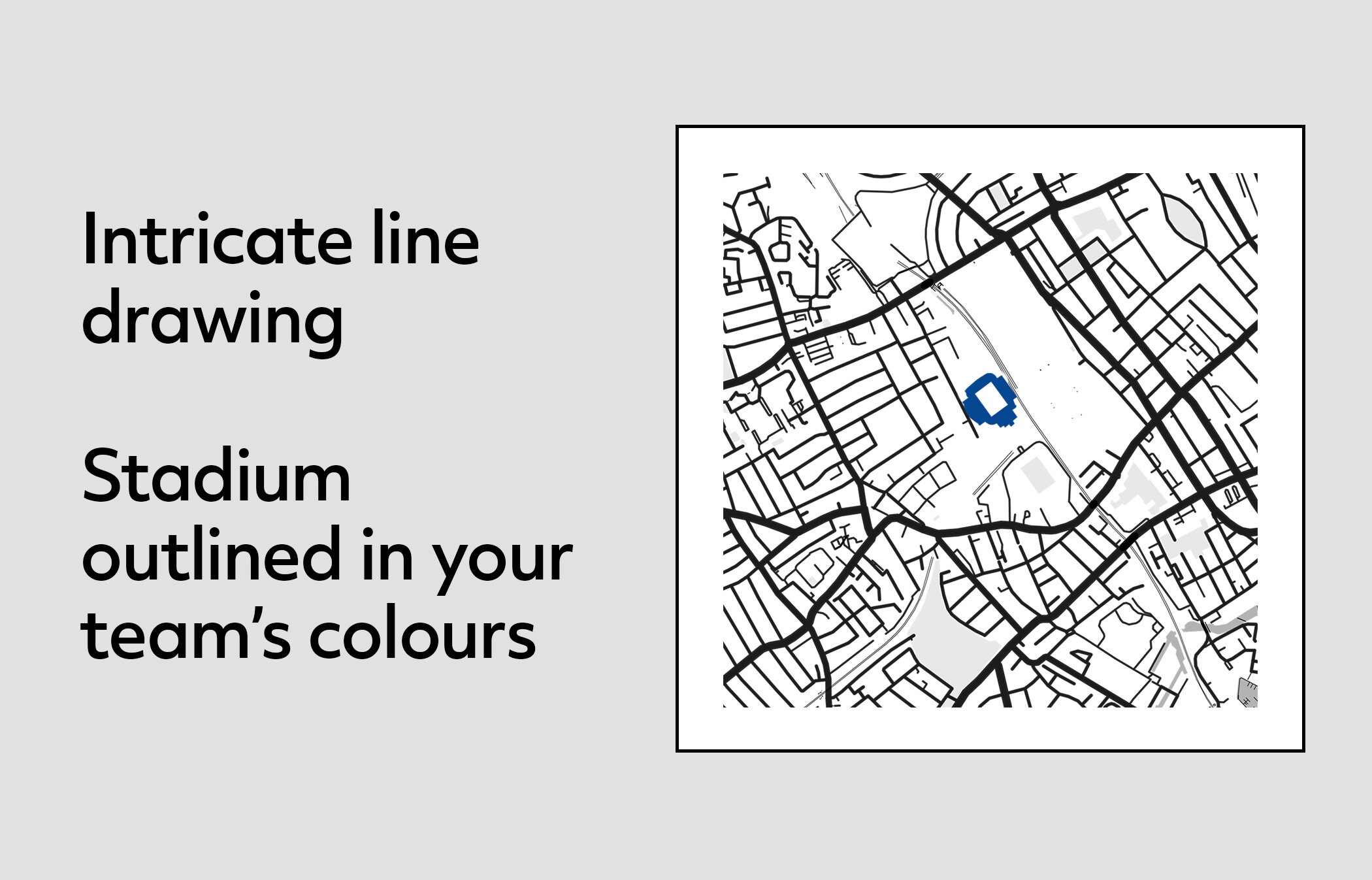 Chelsea Print: Stamford Bridge Map - Etsy