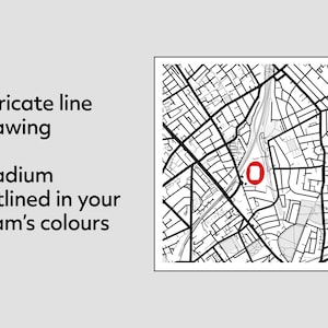 Arsenal Highbury/emirates Map - Etsy
