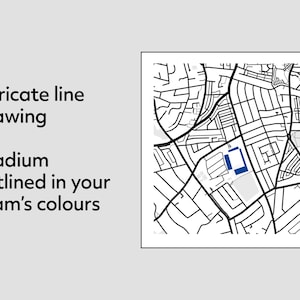 Tranmere Rovers Print: Prenton Park Map - Etsy