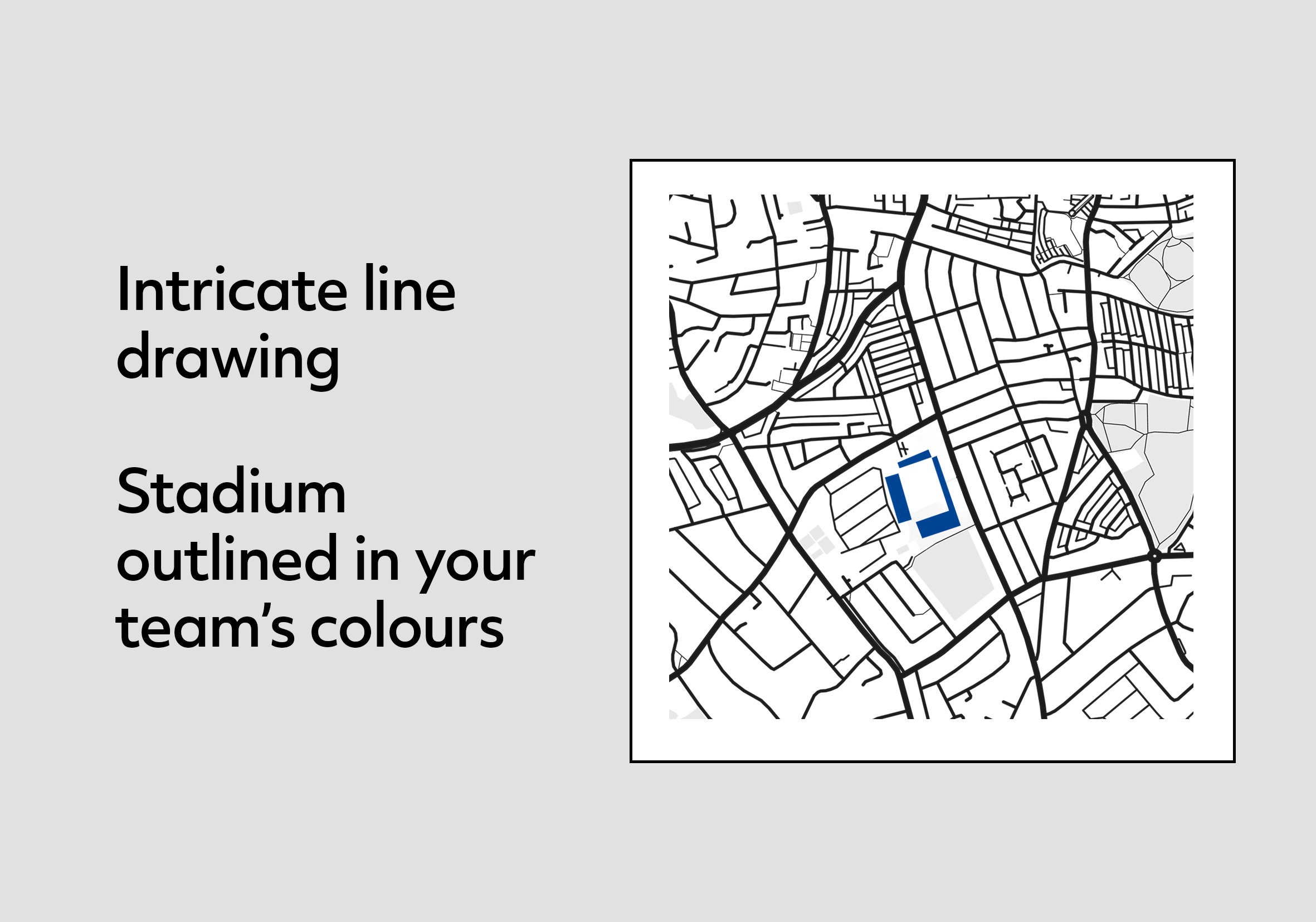 Tranmere Rovers Print: Prenton Park Map - Etsy
