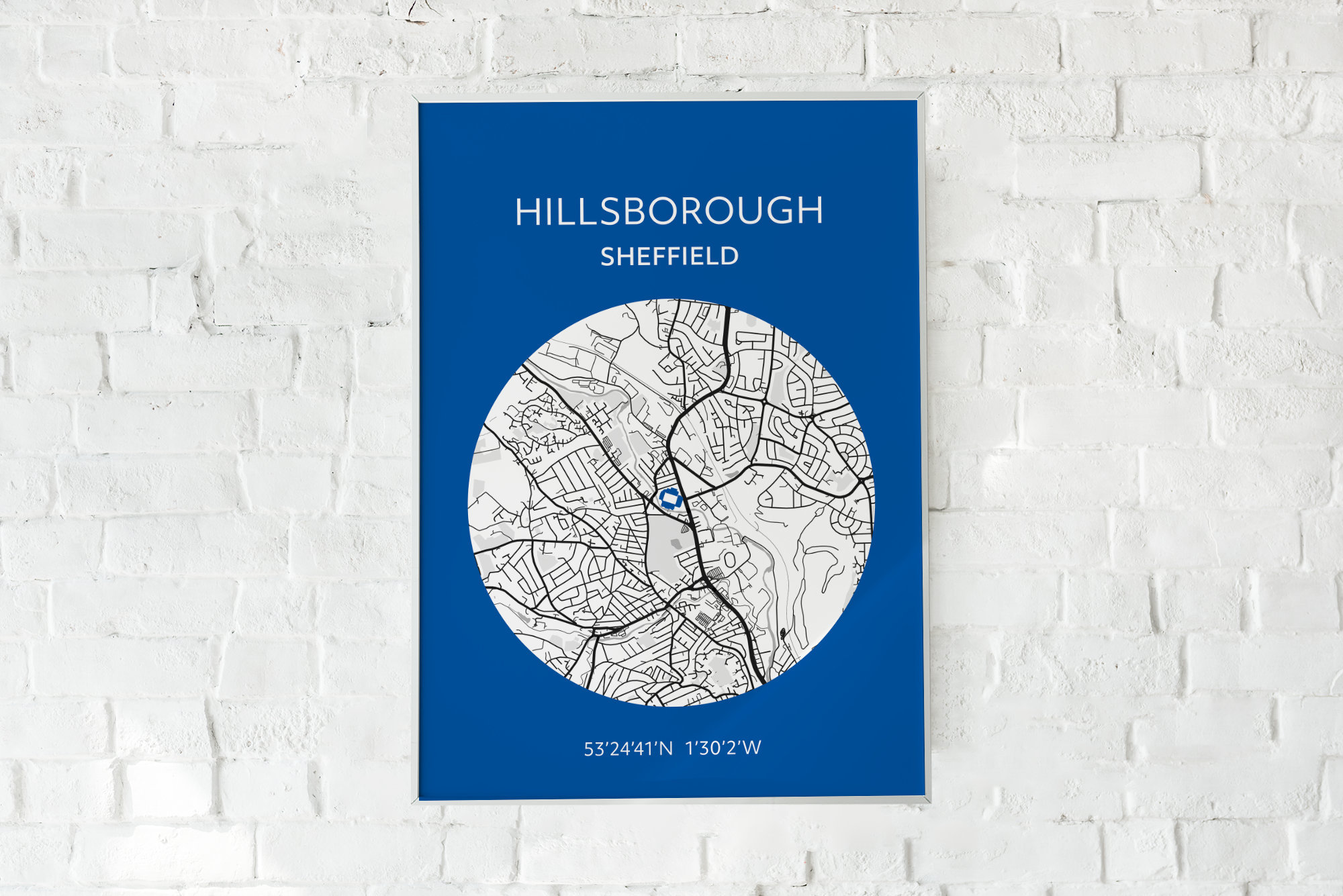 Sheffield Wednesday: Hillsborough Map Print - Etsy UK