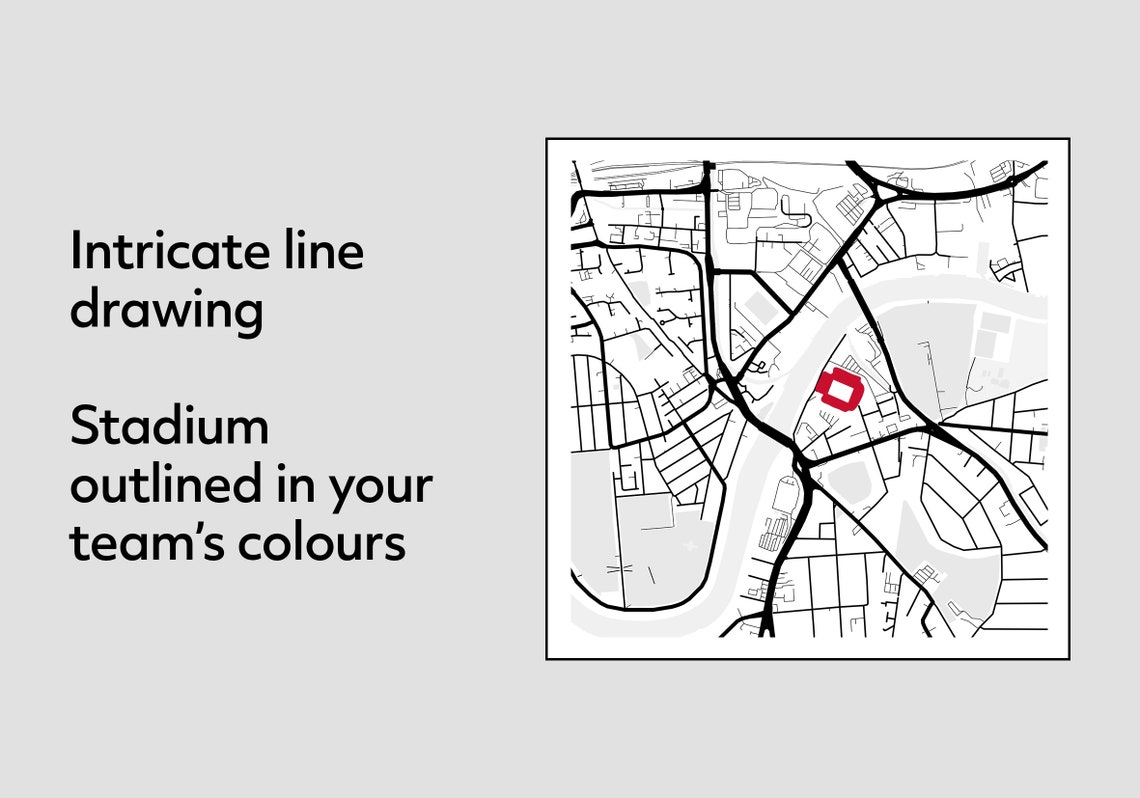 Nottingham Forest Print: City Ground Map - Etsy