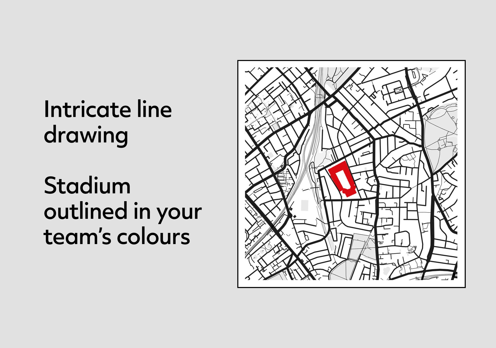 Arsenal Highbury/emirates Map | Etsy UK