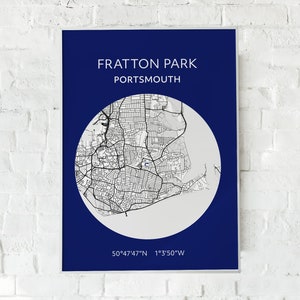 Portsmouth FC Print: Fratton Park Map - Etsy