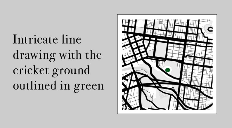 Melbourne Cricket Ground Map Print - Etsy