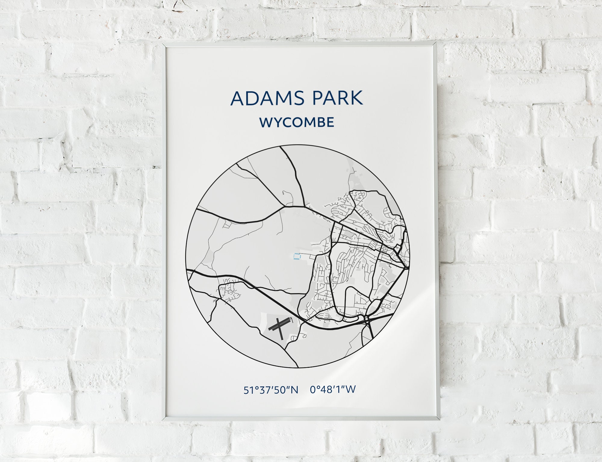 Wycombe Wanderers Print: Adams Park Map - Etsy