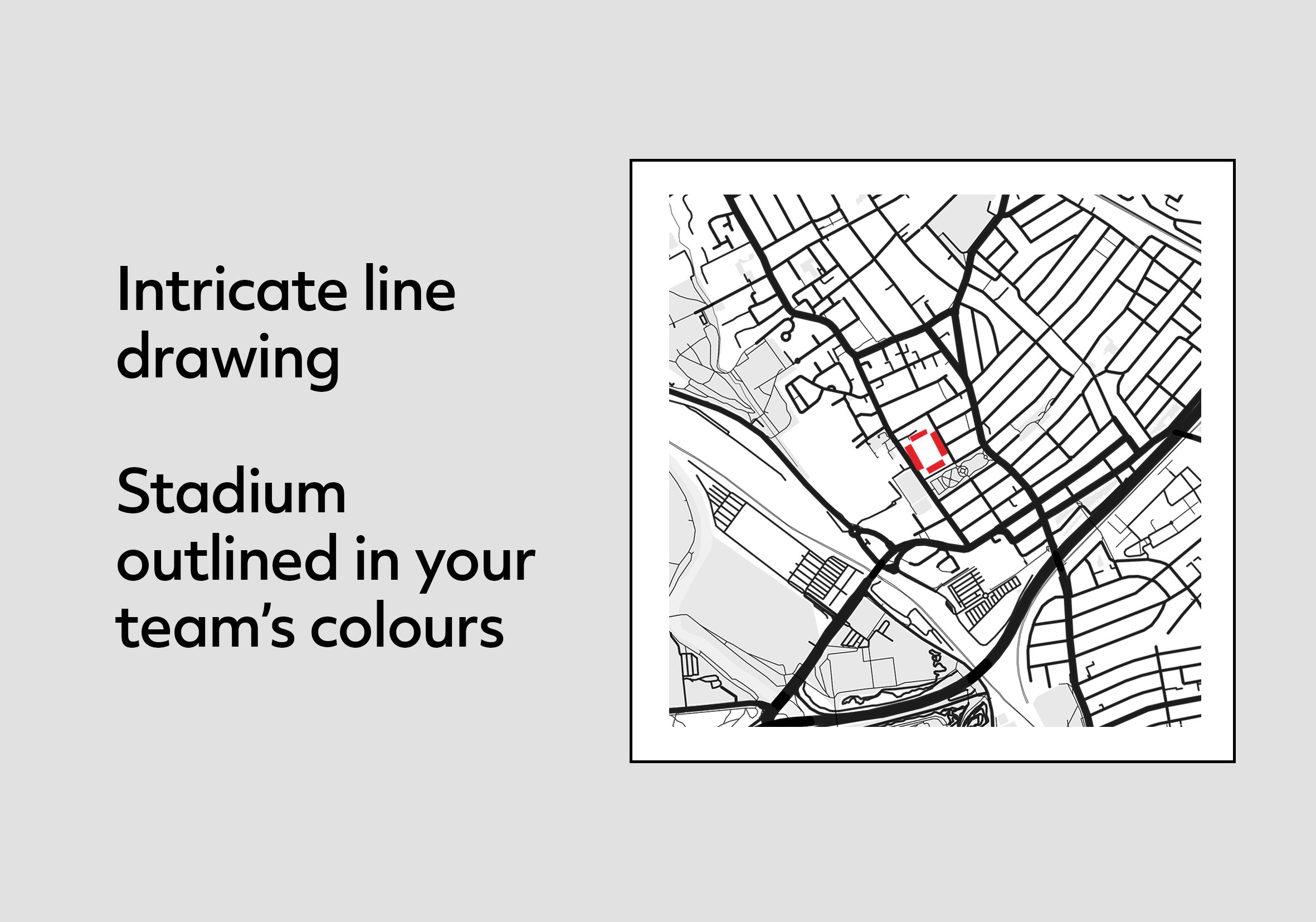 Leyton Orient Print: Brisbane Road Map - Etsy