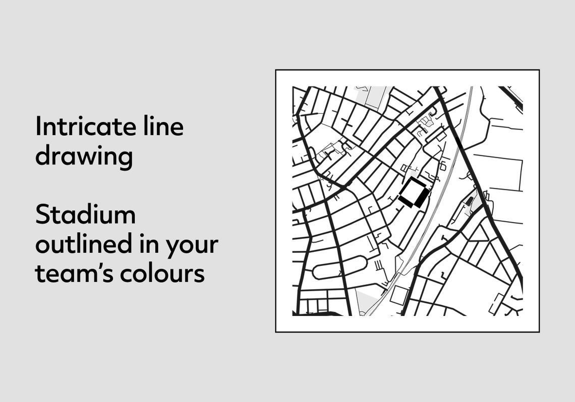 Derby County: Baseball Ground Map Print - Etsy