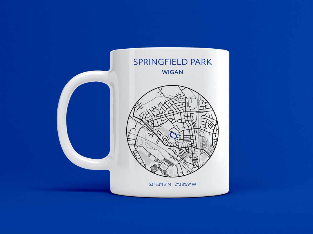 Wigan Athletic Mug: Springfield Park Map - Etsy