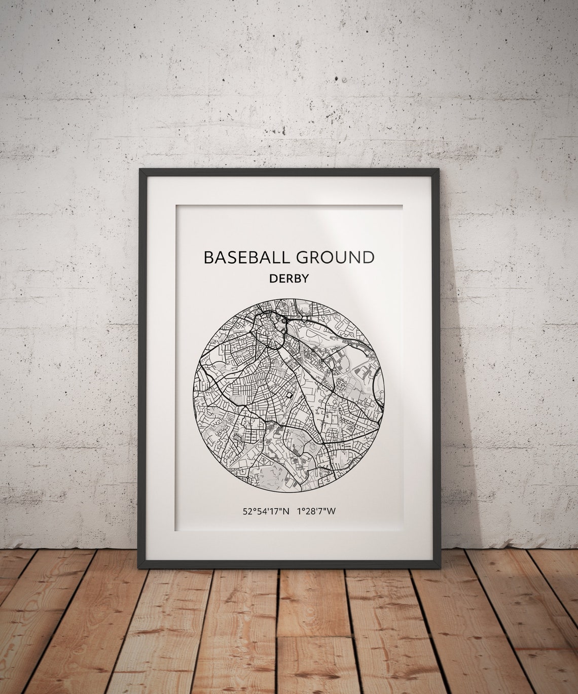 Derby County: Baseball Ground Map Print - Etsy