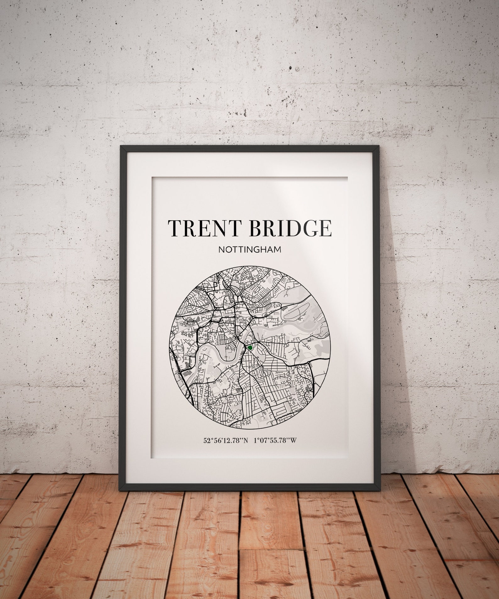 Trent Bridge Cricket Ground Map Print | Etsy UK