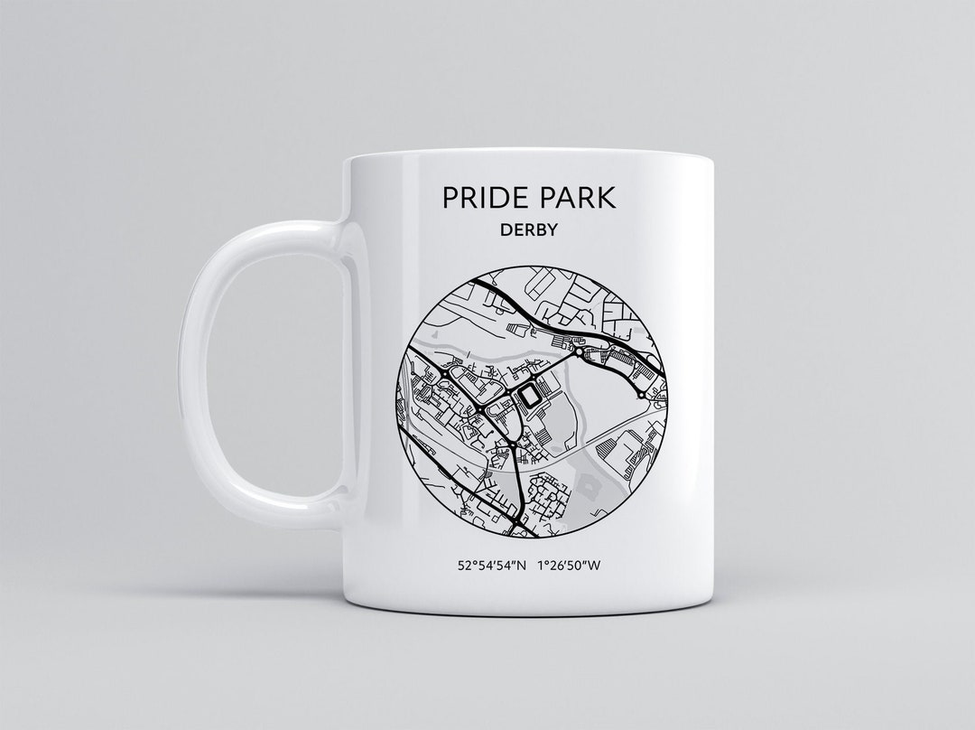 Derby County Mug: Pride Park Map - Etsy