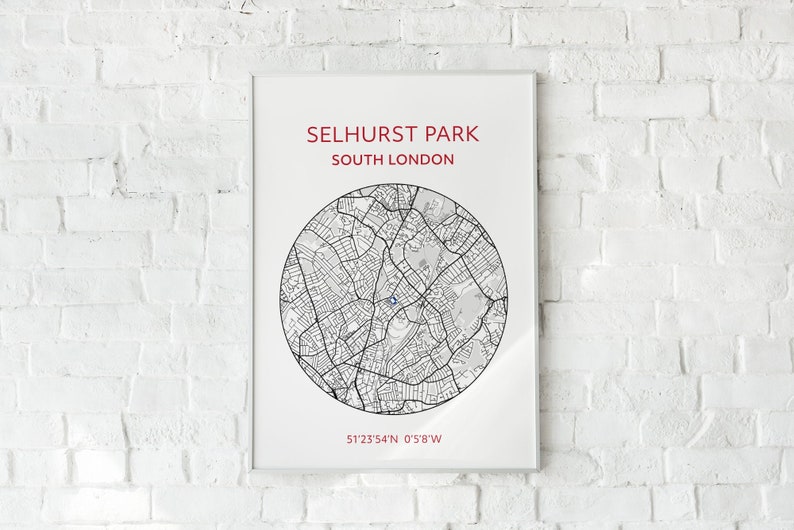 Crystal Palace Print: Selhurst Park Map - Etsy UK