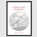 Bournemouth Print: Dean Court Map - Etsy