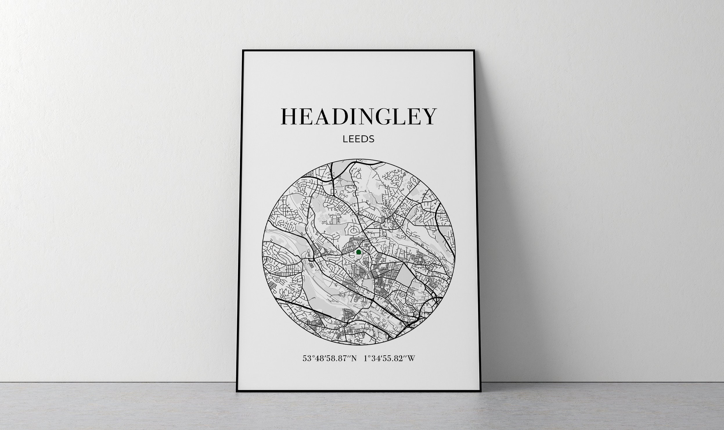 Headingley Stadium: Cricket Ground Map Print - Etsy UK