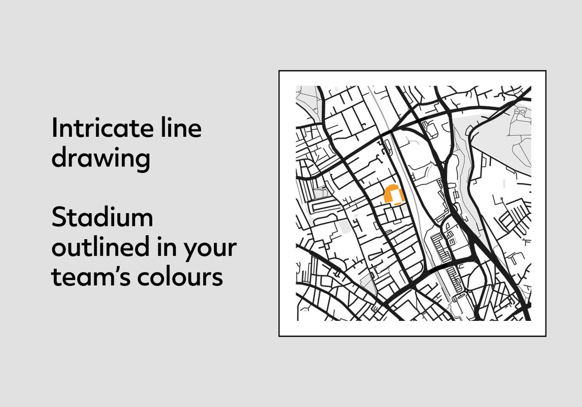 Hull KR Rugby Mug: Craven Park Map - Etsy UK