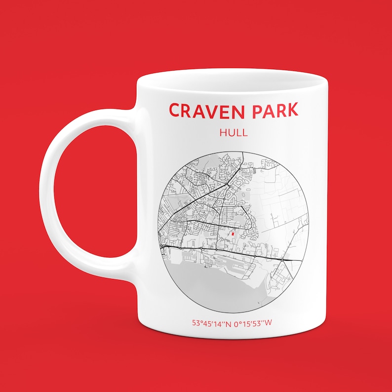 Hull KR Rugby Mug: Craven Park Map - Etsy UK