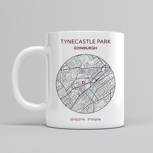Heart of Midlothian Mug: Tynecastle Park Map - Etsy
