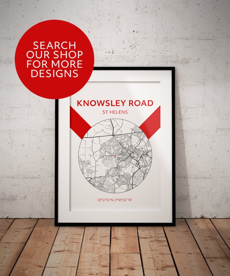 Personalised Rugby Ground Map Print / Your Rugby Stadium / Personalised ...