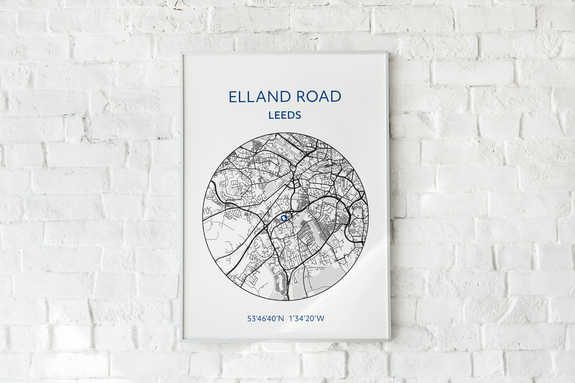 Leeds United: Elland Road Map Print - Etsy