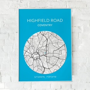 Coventry City: Highfield Road Map Print - Etsy