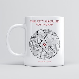 Nottingham Forest Mug: City Ground Map - Etsy
