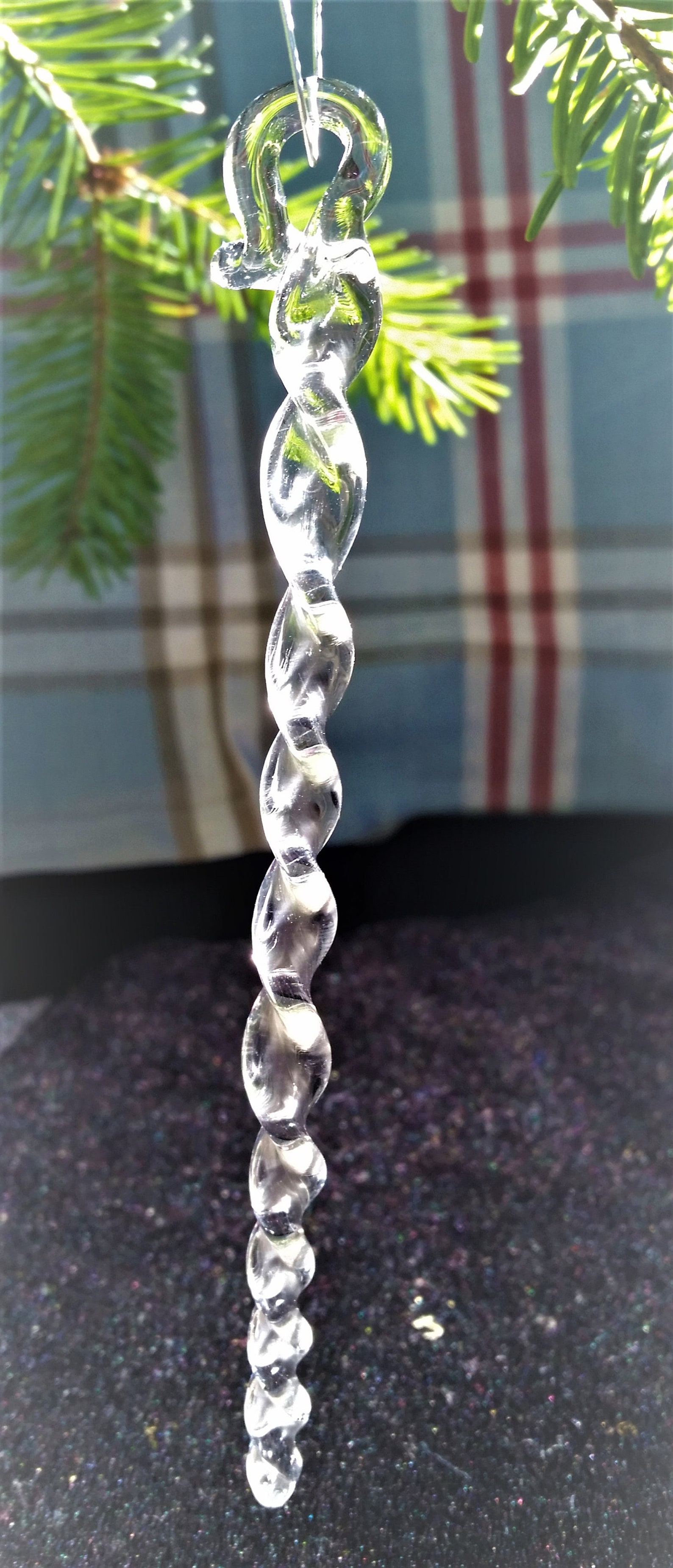 Beautiful Set of 10 Glass Icicles Add Glitter to Everything - Etsy