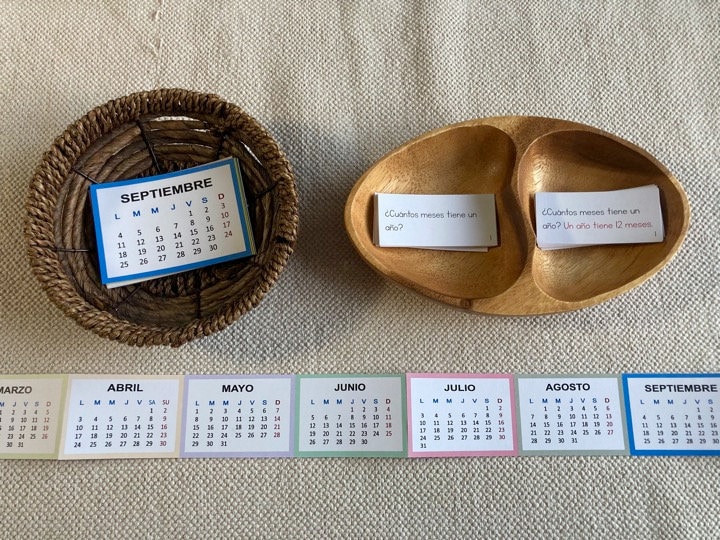 Months of the Year Task Cards in Spanish - Etsy