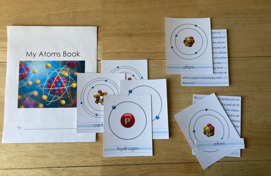 Atoms Activity Pack in English - Etsy