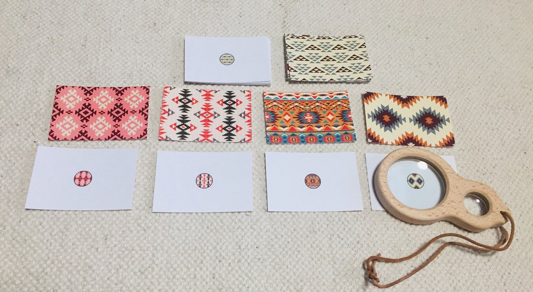 Native American Textile Patterns Matching Cards - Etsy