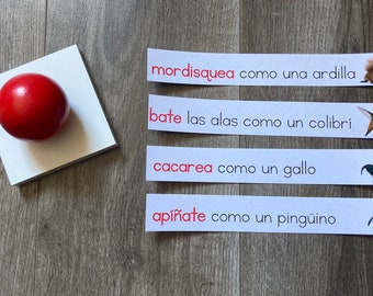 Spanish Verb Cards - Etsy