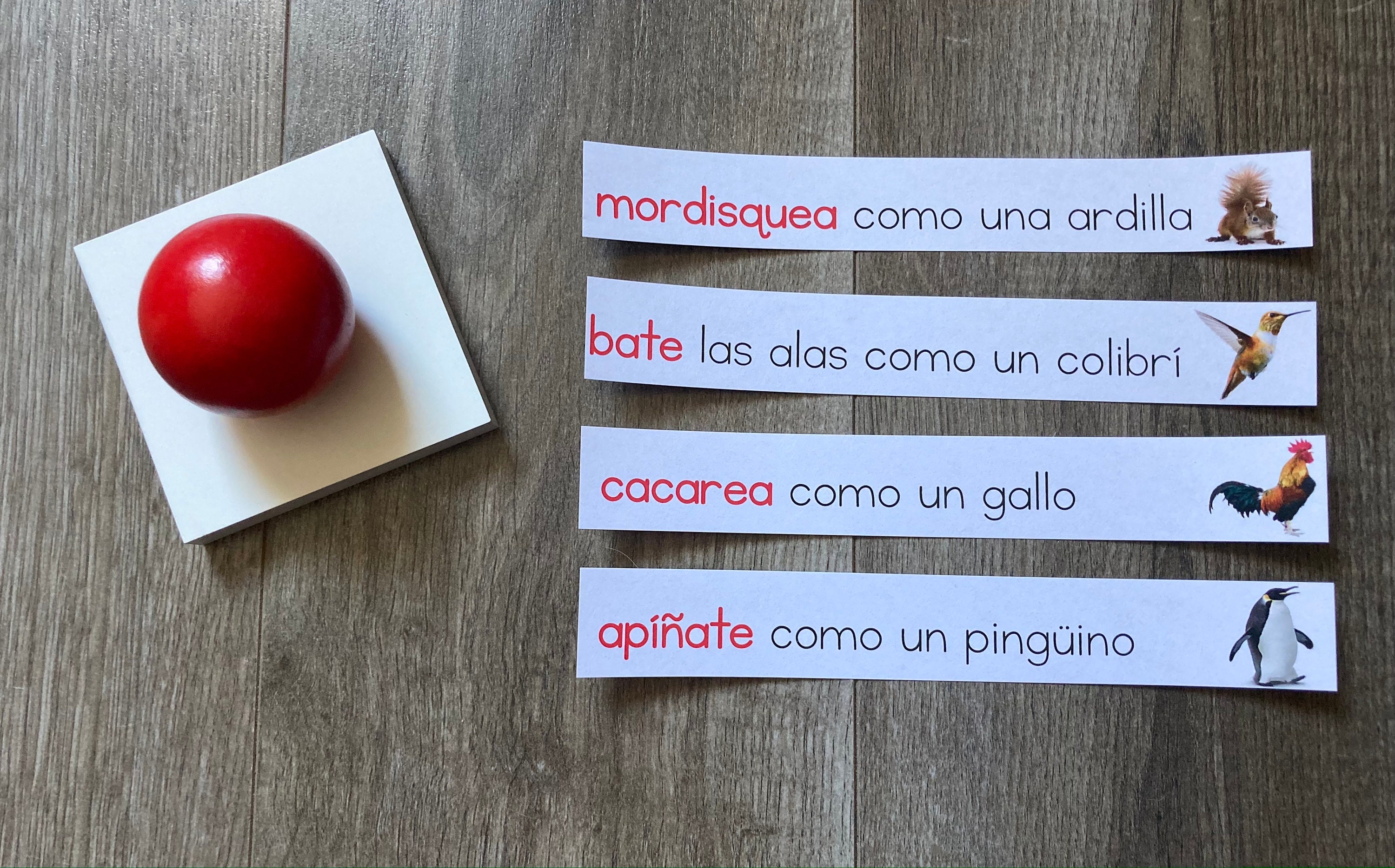 Verb Command Cards in Spanish/tarjetas Mandatos De Verbos En Español - Etsy