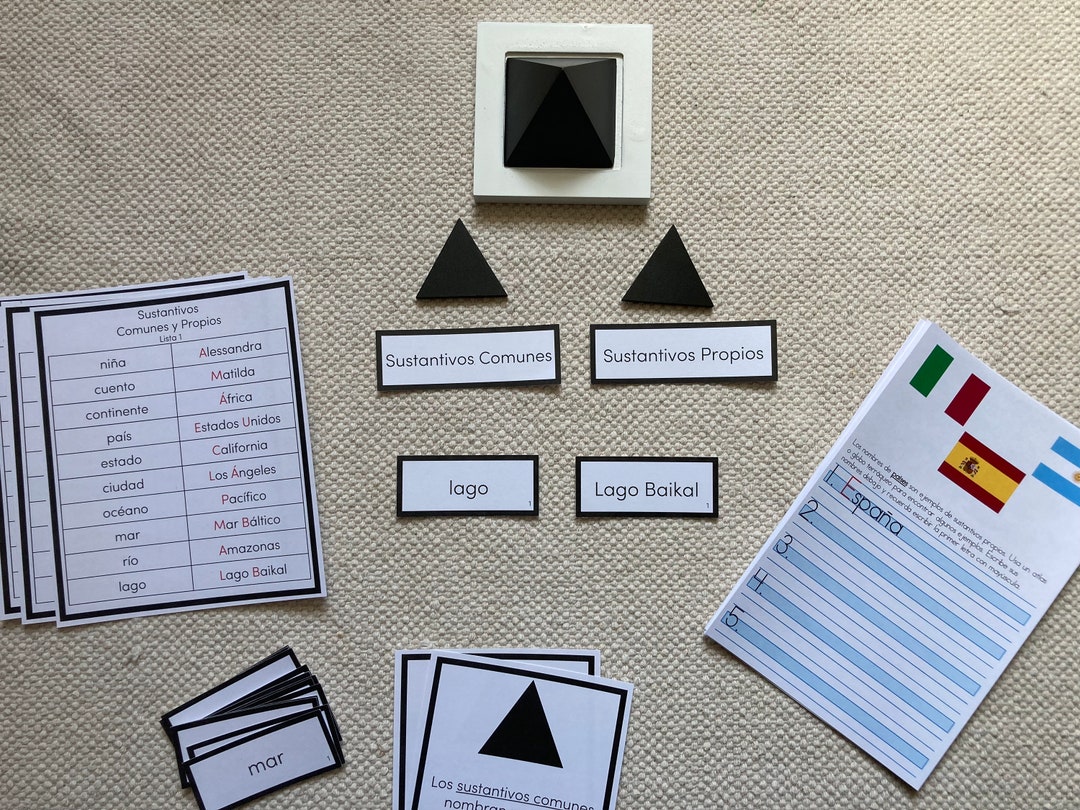 Common & Proper Nouns Activity Pack (spanish) - Etsy